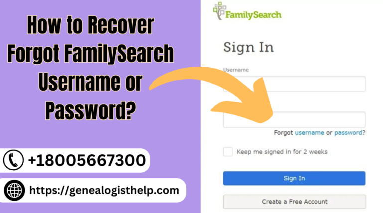 Forgot FamilySearch Username or Password | 3 Simple Steps